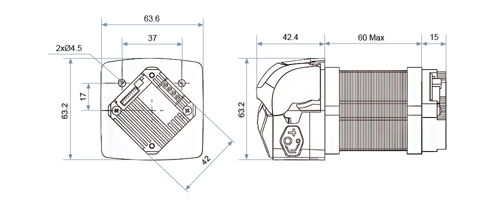 HF-KT15 42 Stepper motor 2 - Hygiaflex